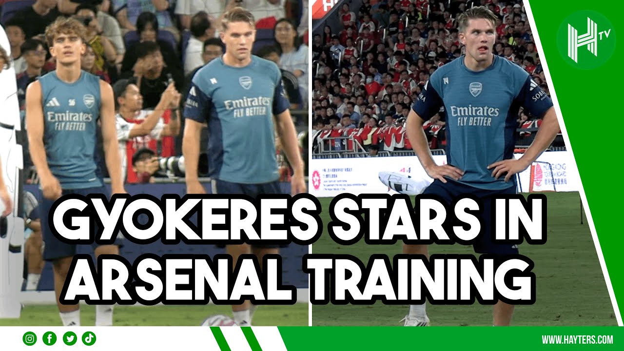 Gyokeres STARS in Arsenal Hong Kong training session - YouTube