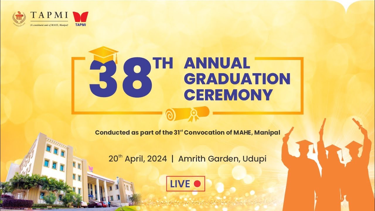 TAPMI 38th Annual Graduation Ceremony - Batch of 2024 - YouTube