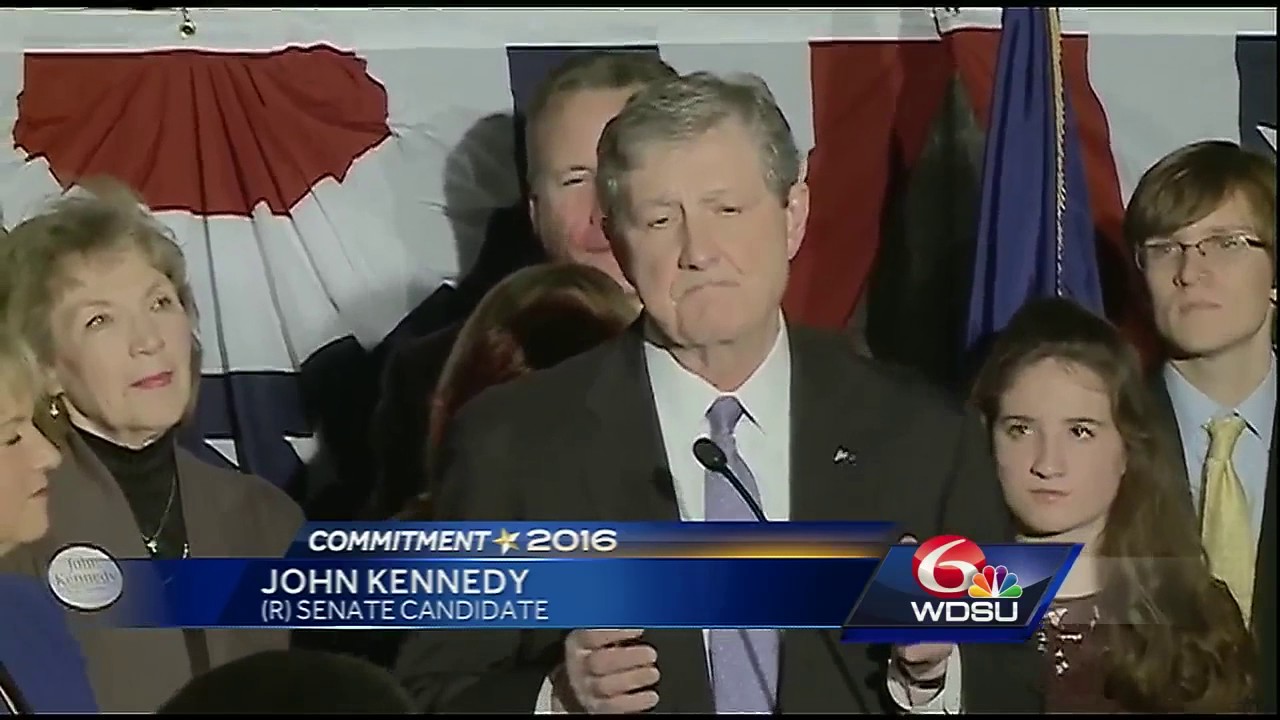 Republican John Kennedy elected as new Senator - YouTube
