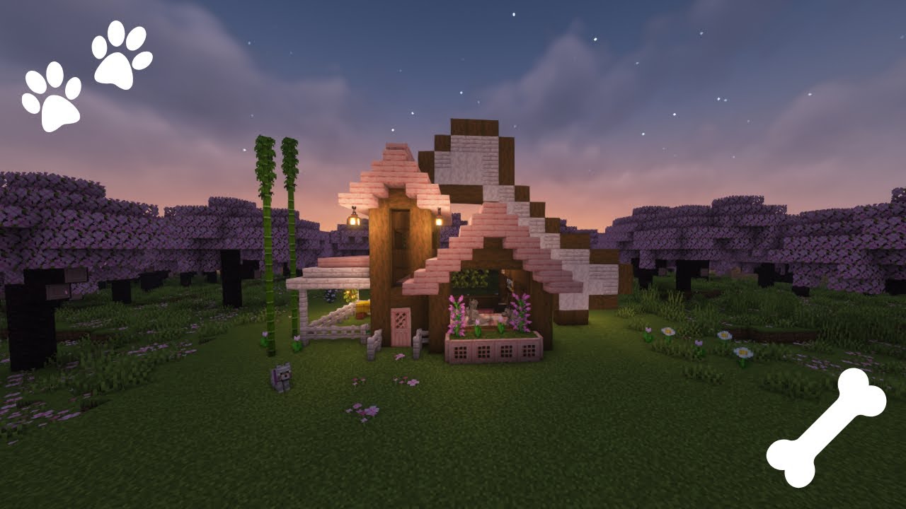 Minecraft Build Tutorial | Dog Adoption Center 🦴 🐶 - YouTube