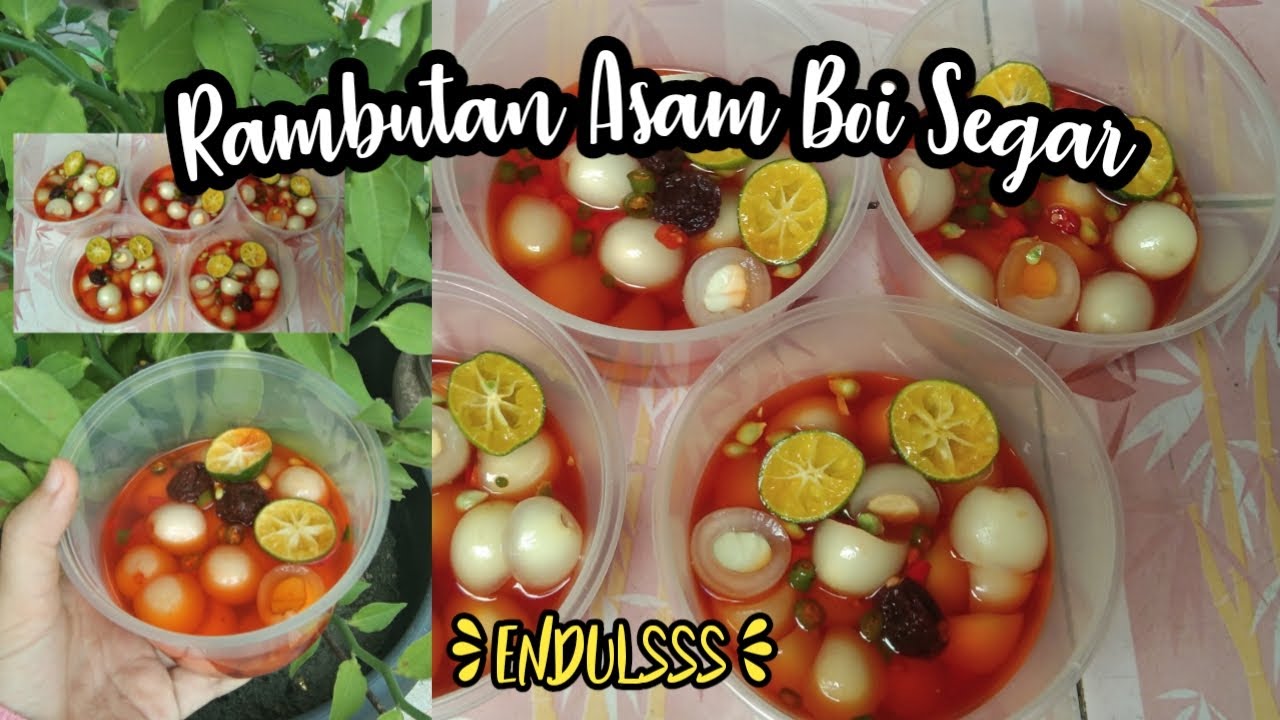 Resep Manisan Rambutan Asam Boi - YouTube