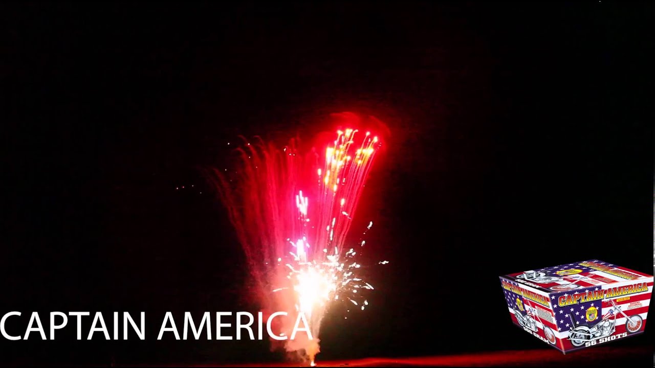 CAPTAIN AMERICA World Class Fireworks by Motor City Fireworks - YouTube