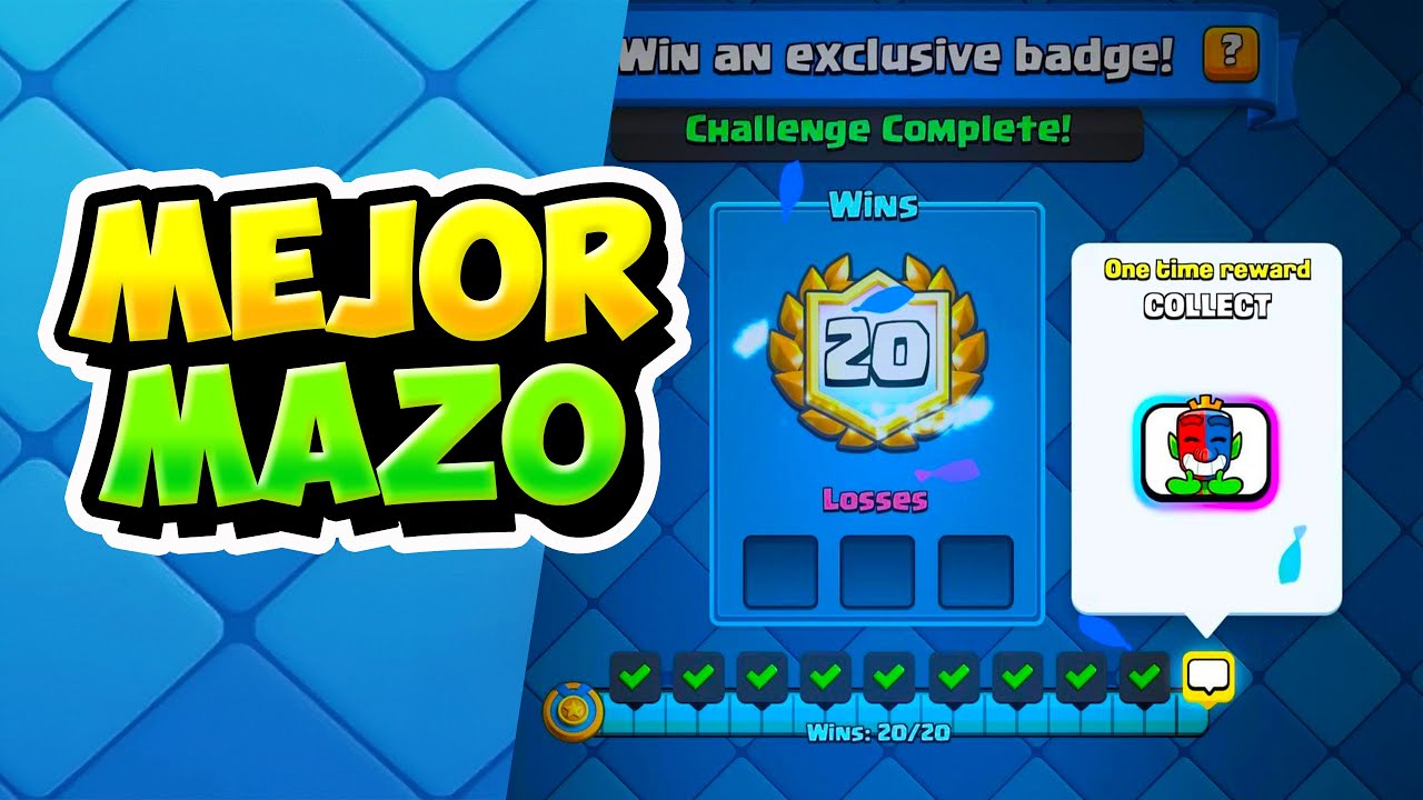 ¡Mejor Mazo Desafio 20 VICTORIAS! - Clash Royale - YouTube