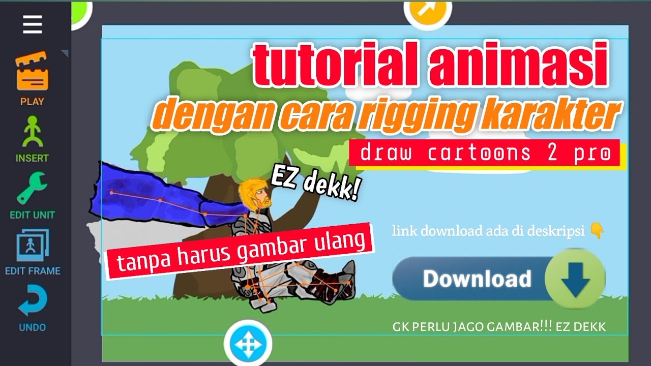 cara membuat animasi di hp dengan rigging karakter no frame by frame ...