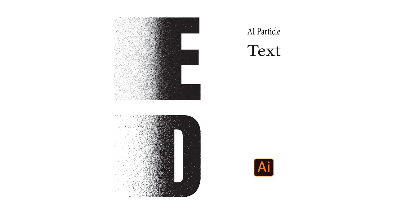 How To Create Particle Text In Illustrator Youtube 4217