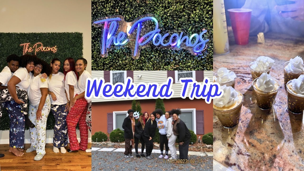 POCONOS WEEKEND VLOG: house tour, game nights, cooking, vibes w friends ...