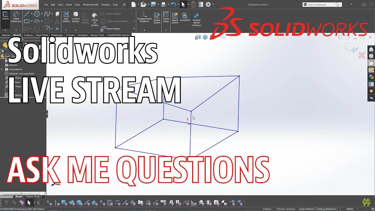 Solidworks Live Stream - Ask me questions and I'll help if I can! - YouTube