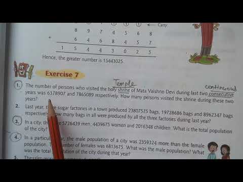 Class 5 - Operations on Large Numbers - Exercise 7 - YouTube