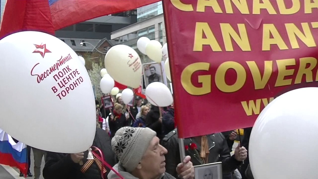 Toronto Russians & Communists Celebrate Victory Day - YouTube