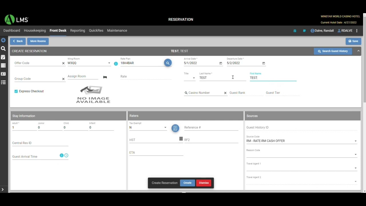 LMS - Training - How to create a Reservation - YouTube