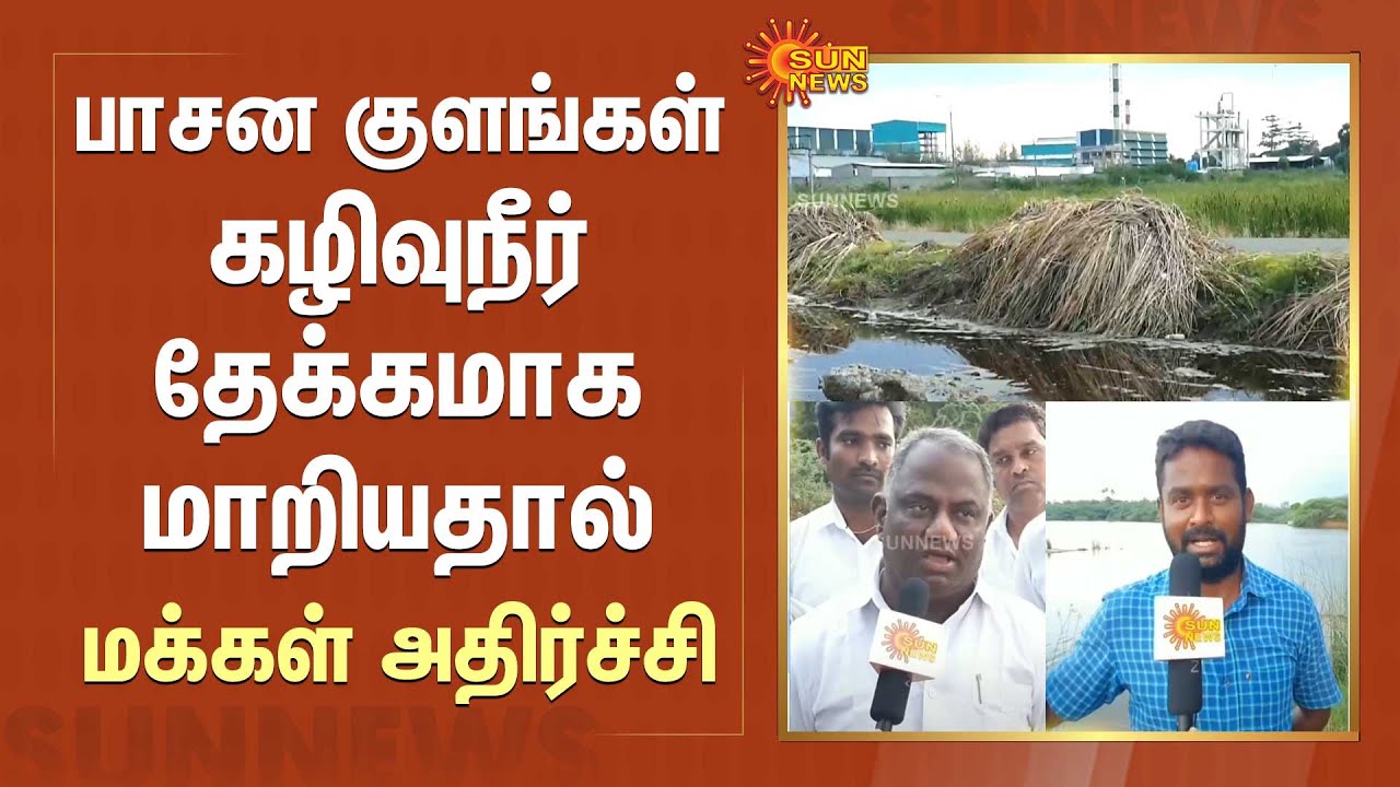பாசன குளங்கள் கழிவுநீர் தேக்கமாக மாறியதால் மக்கள் அதிர்ச்சி ...