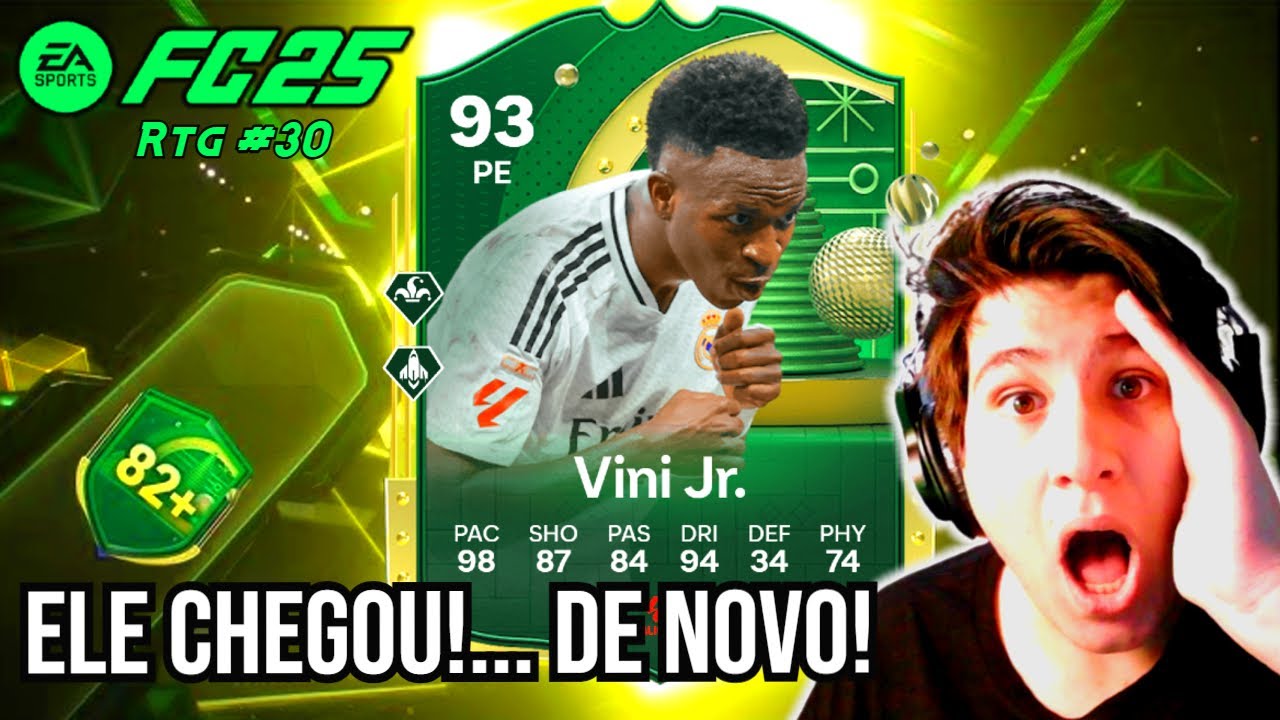 INACREDITÁVEL! TIRAMOS O VINI JR DE NOVO NA SUA ESTRÉIA NA WL! EA FC 25 ...