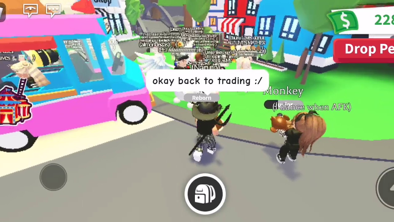 Roblox - trading circus monkey on adopt me - YouTube