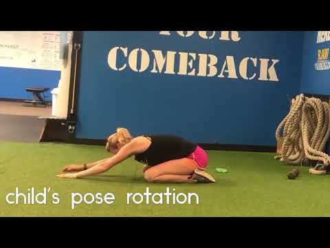 child's pose rotation - YouTube