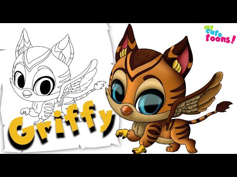 Super Monsters Monsters Pets: How to Draw Griffy | Easy Drawing ...