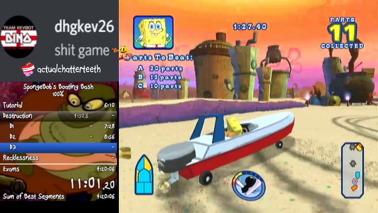 SpongeBob's Boating Bash: 100% in 2:14:09 - YouTube