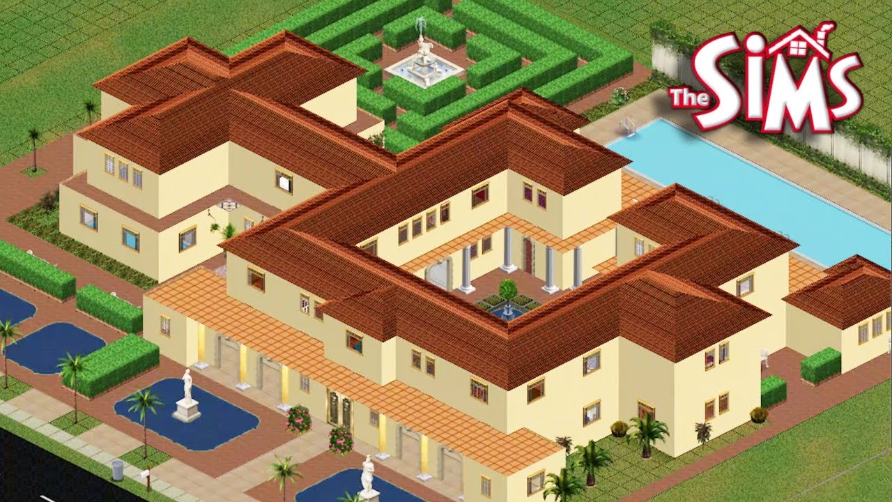 Building a Roman Villa in The Sims 1 🏺⛲️ - YouTube