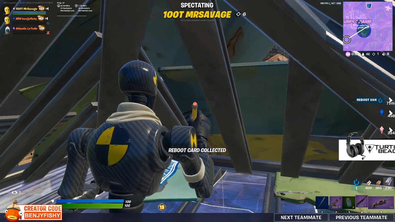 MR. savage getting beamed in FNCS week 2 ch2s4. - YouTube