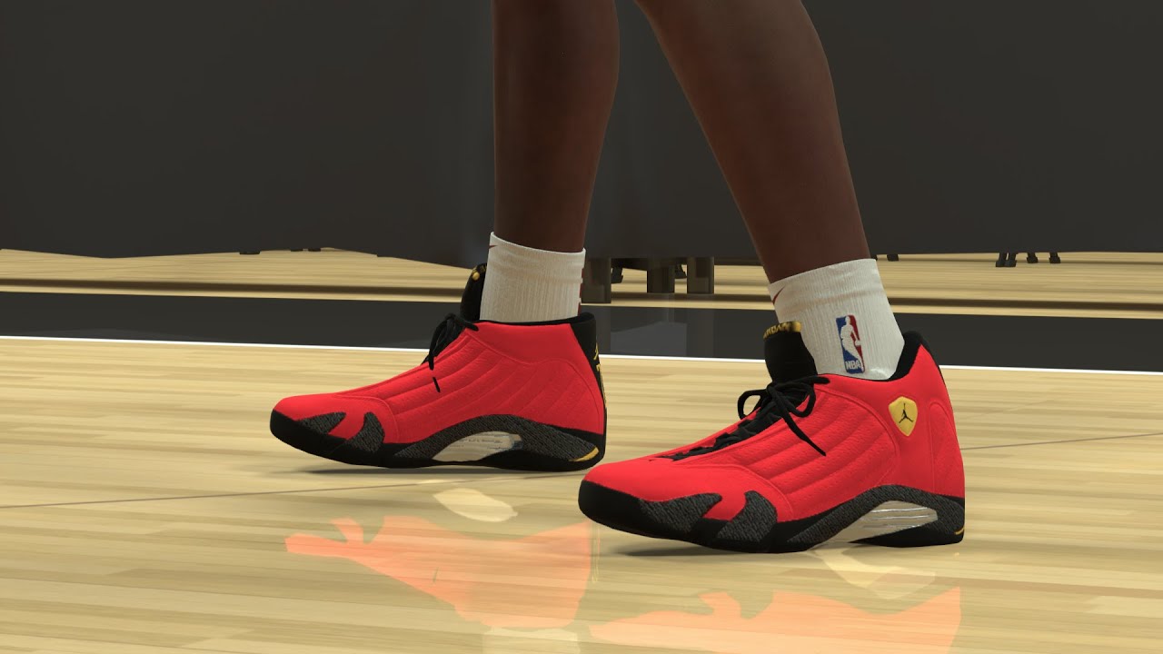 NBA 2K25 Next Gen Shoe Creator - Air Jordan 14 "Ferrari" - YouTube
