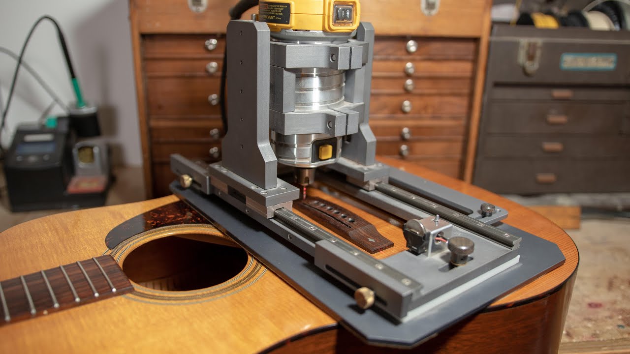 Luxury Luthier Tools - The Ultimate Saddle Slotting Mill - YouTube