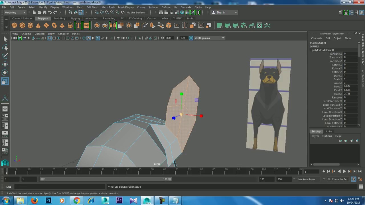 Tutorial on Modeling a dog in Autodesk Maya ( Part 4) - YouTube