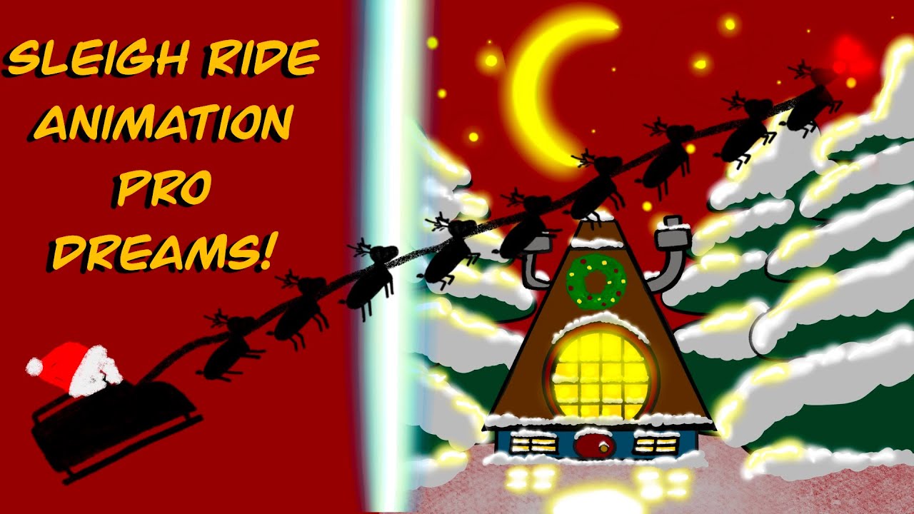 Cozy Sleigh Ride Animation in Procreate Dreams! - YouTube