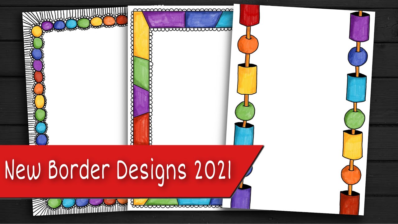 Border designs on paper | Front Page Design for School Project ...