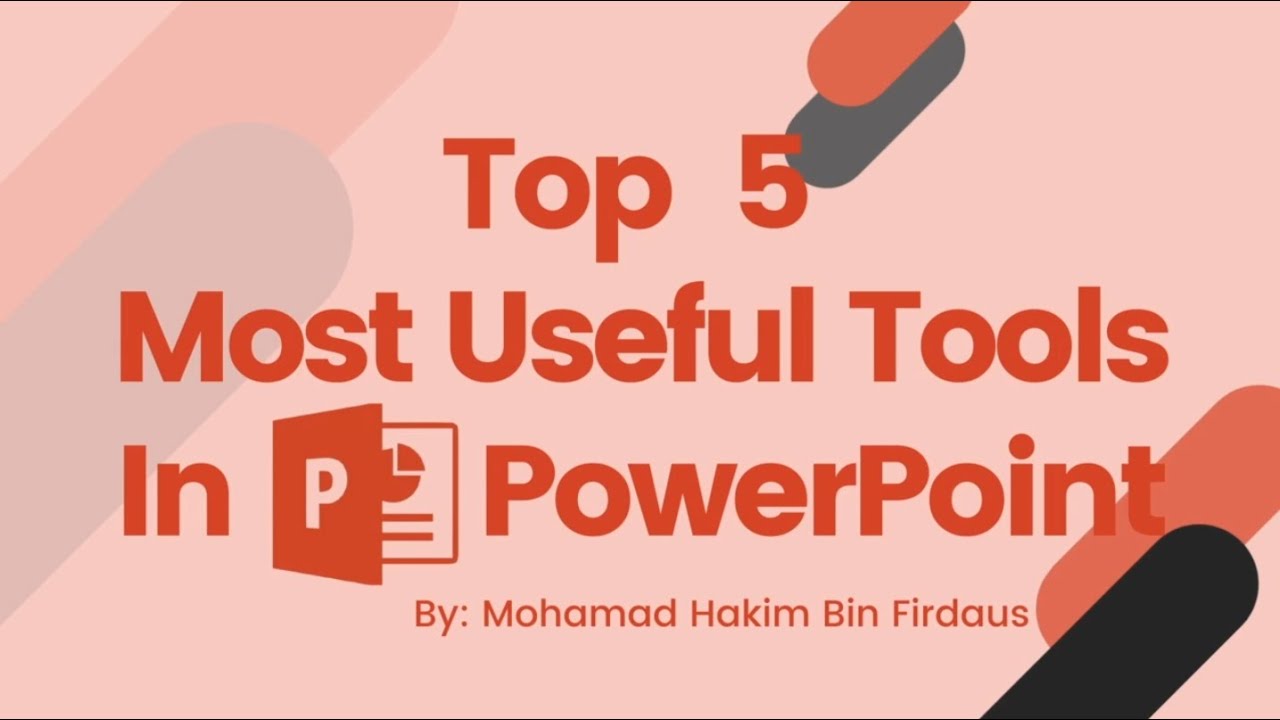 Top 5 Most Powerful Microsoft Power Point Tools - YouTube