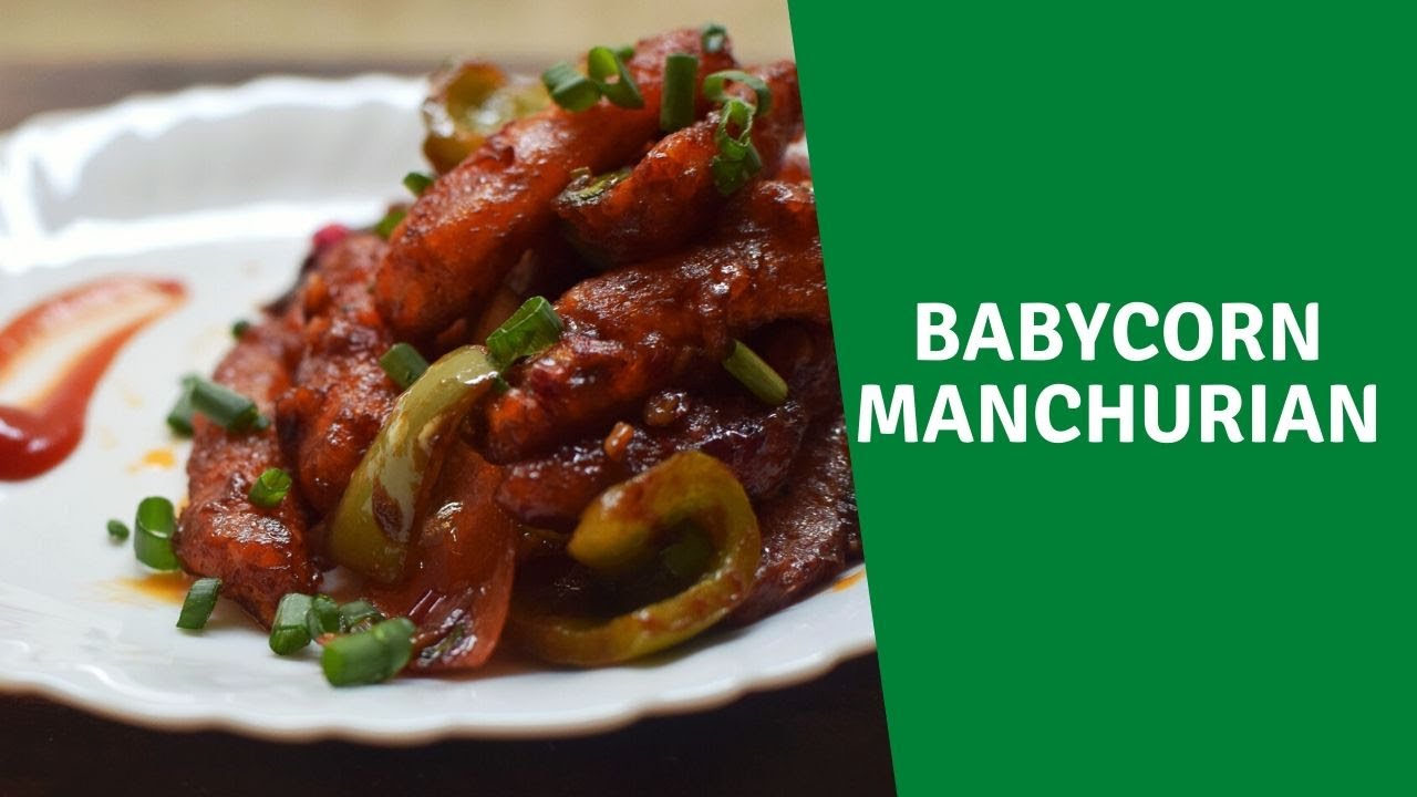 Baby corn Manchurian | How to make babycorn Manchurian - YouTube