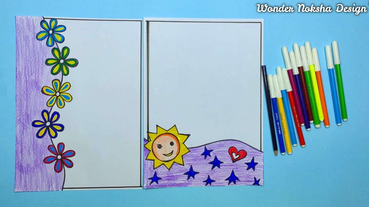 Simple border design for project | Assignment front page design ...