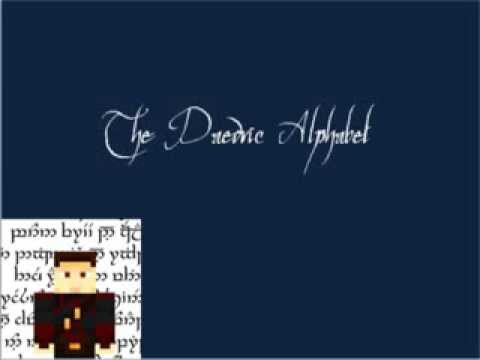 The Daedric Alphabet - YouTube