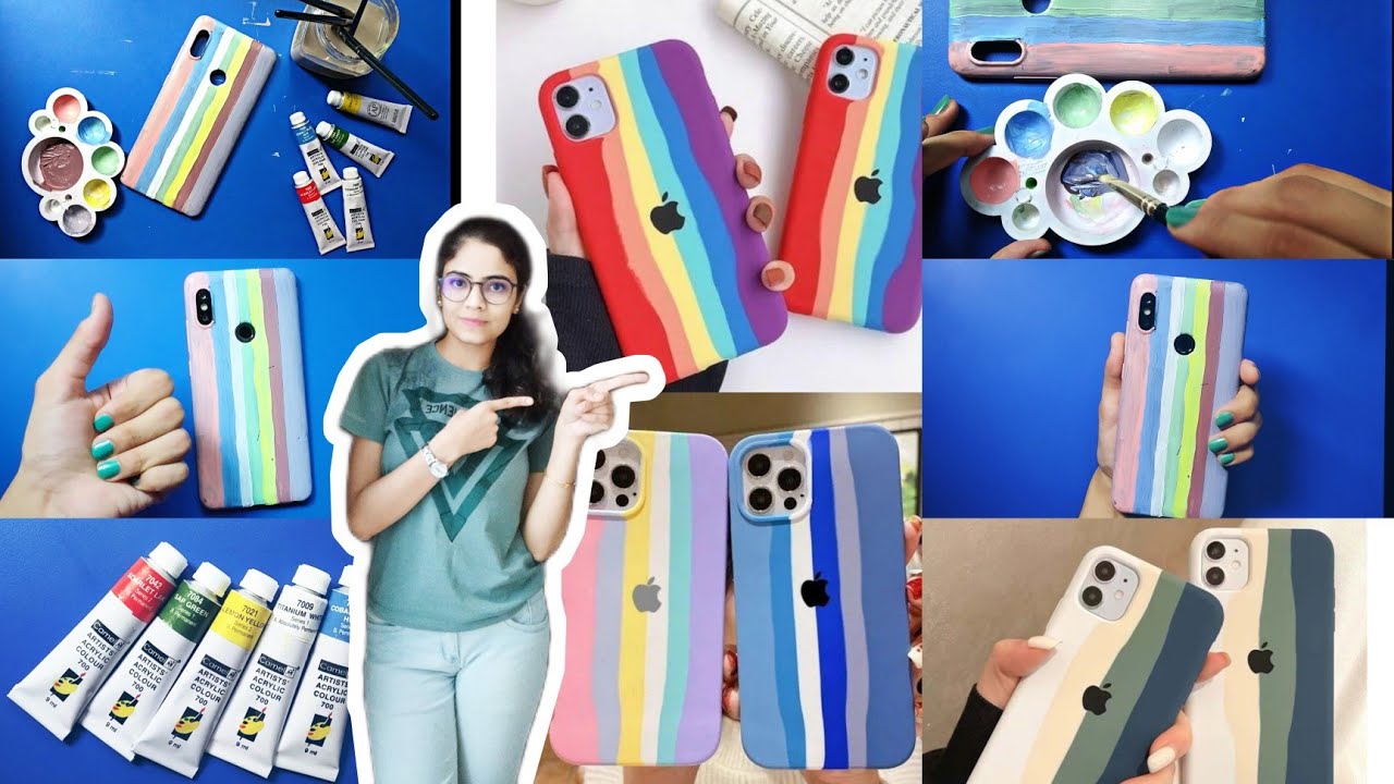 DIY Rainbow phone case | Recycle Old mobile case | Best out of waste ...