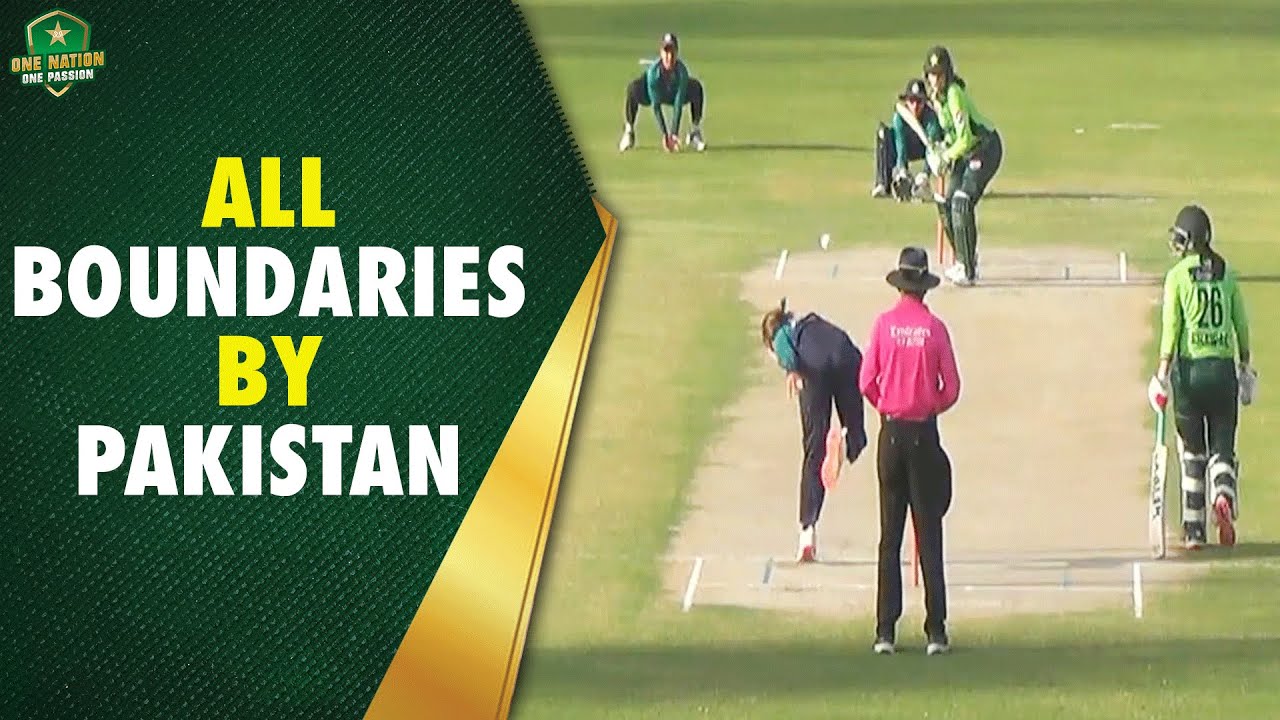 All Boundaries by Pakistan | Pakistan vs Thailand | Warm-up Match | ICC ...