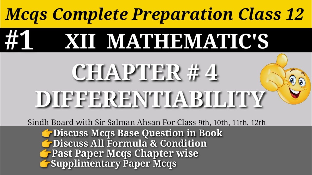 1||Mcqs, Second Year Maths Mcqs, Past paper mcqs chapter wise Chap 4,Class 12, Sindh Board ...