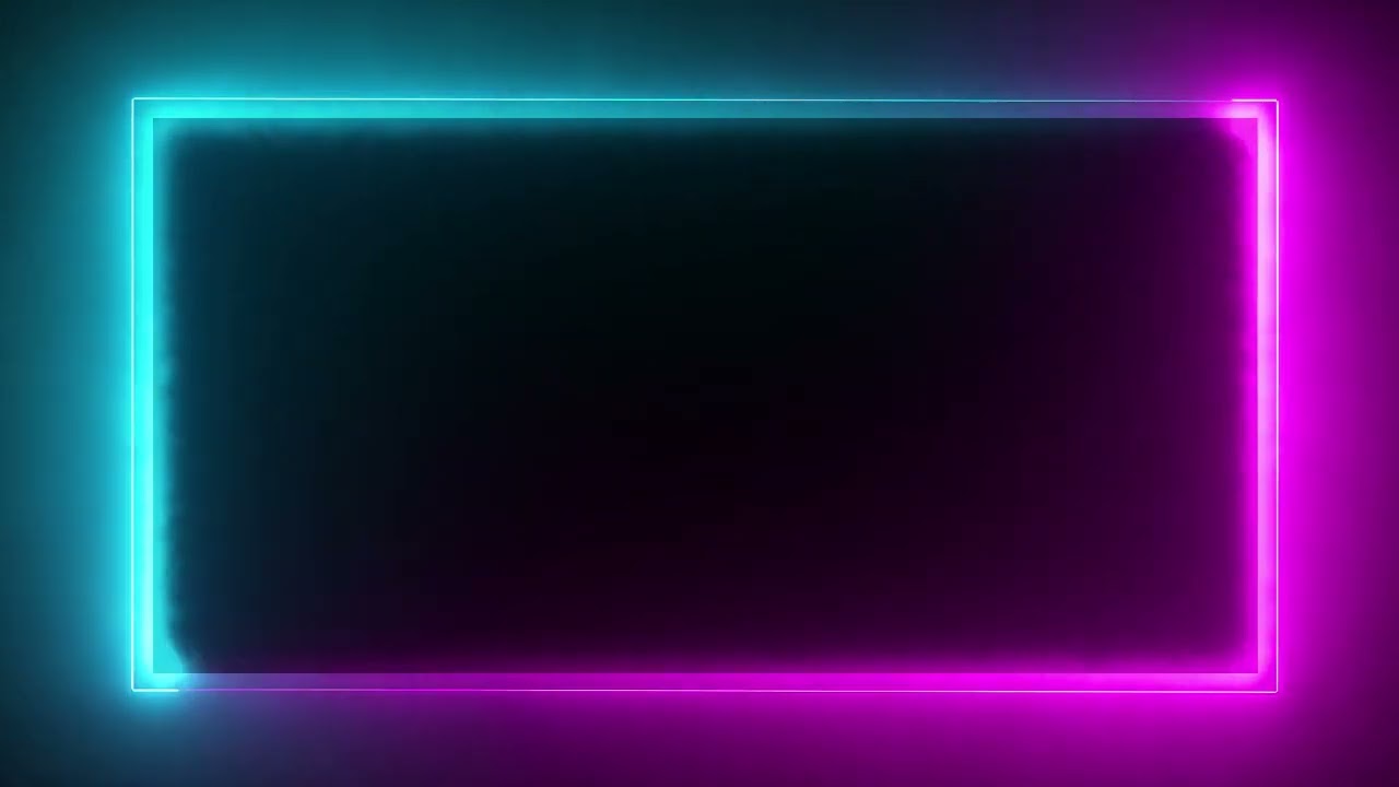 Neon Light Border Frames Template Video Glowing Frame After neon-light-border-frames-template-video-glowing-frame-after
