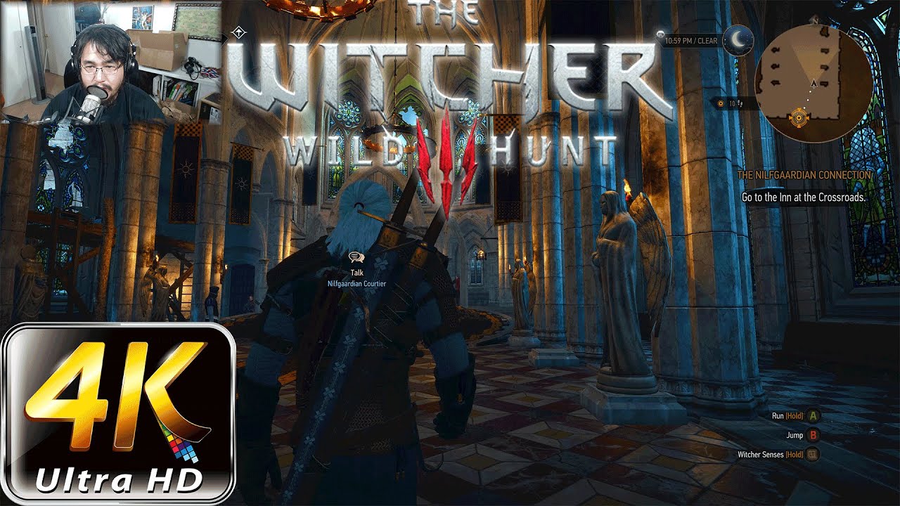 The Witcher 3 @ 4k on Almost Ultra Settings | 3 Way SLI GTX 980s - YouTube