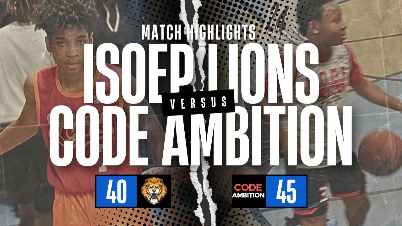 ISOEP Basketball Game Vs. CODE Ambition - YouTube