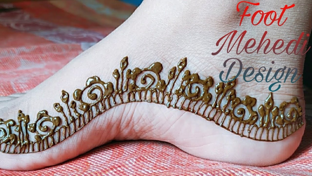 #Foot_Mehedi_Design #Easy_Design || Easy & Beautiful Foot Mehedi Design ...