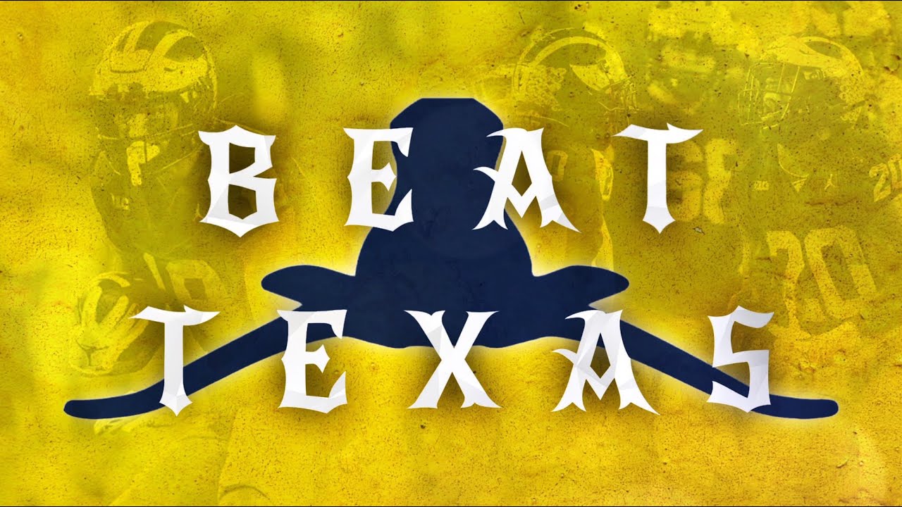 Michigan Football Team145: Beat Texas - YouTube