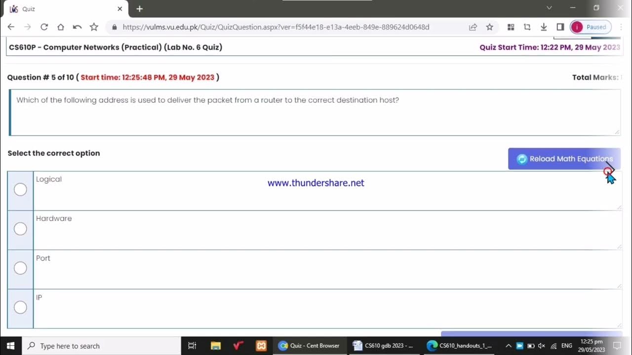 Cs610 lab quiz 6 2023/ Cs610 lab quiz 6 spring 2023 - YouTube