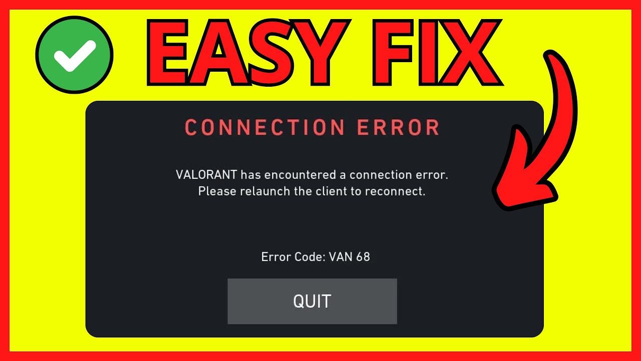 How To Fix: Valorant Has Encountered a Connection Error - Relaunch ...