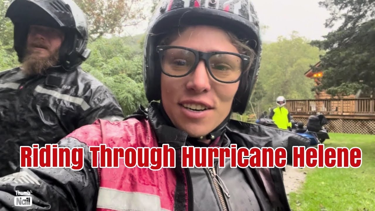 We rode through hurricane Helene - YouTube