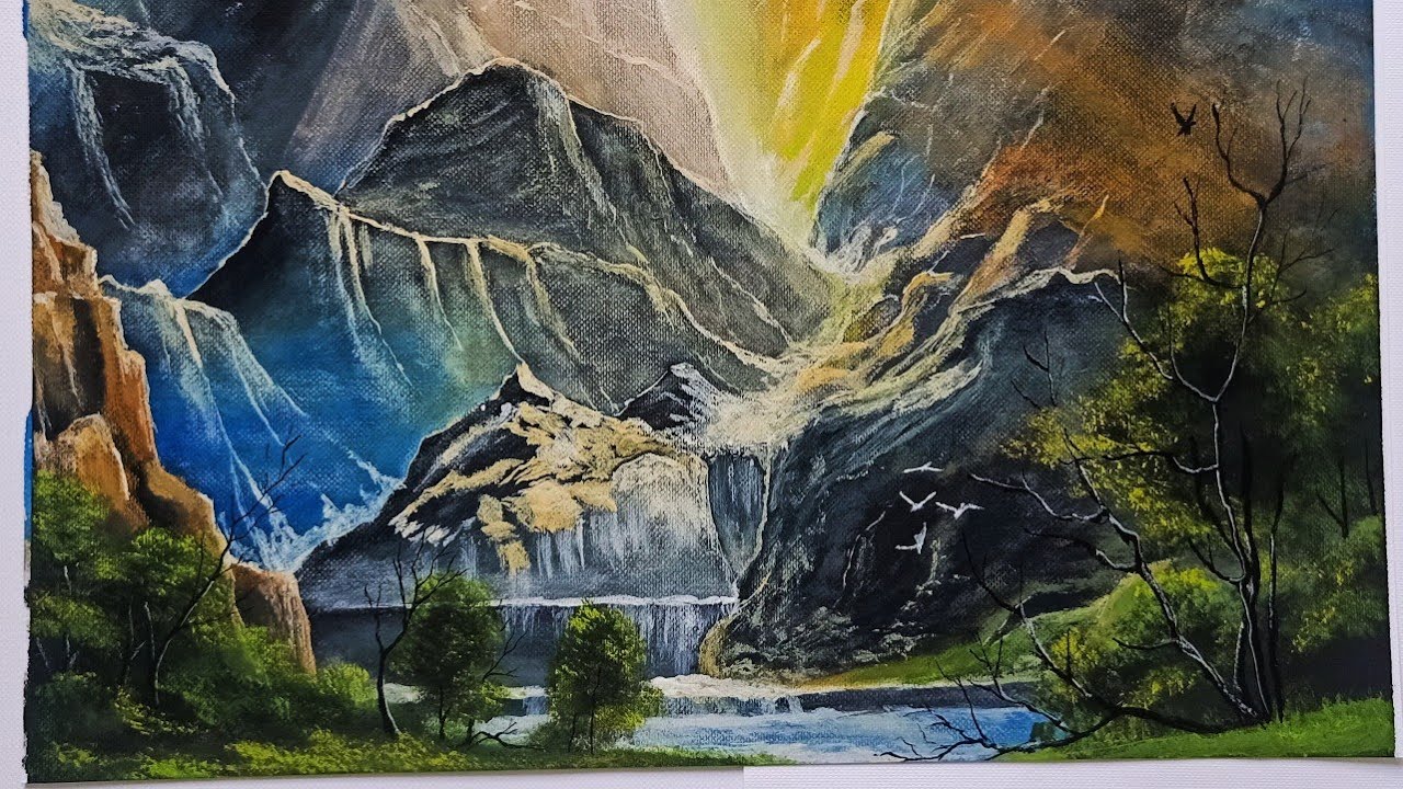 Pleasant memory acrylic painting artist/ jarka Art Club - YouTube