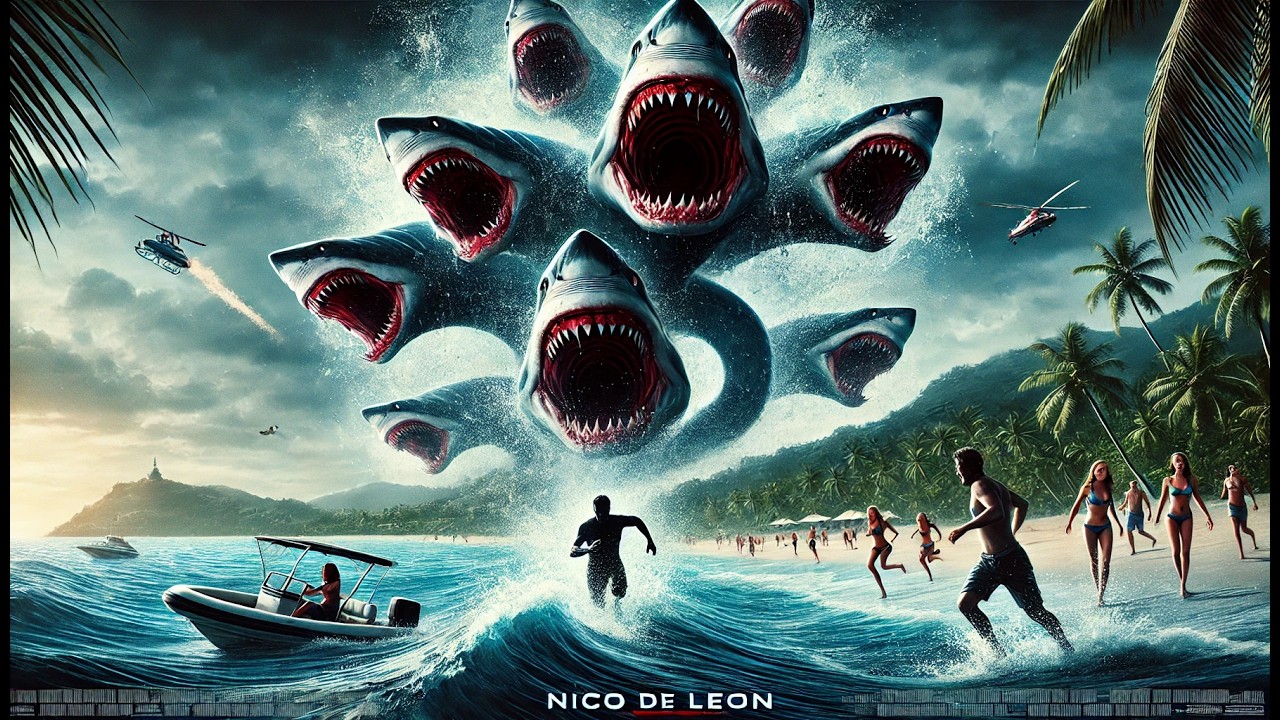 El ataque del tiburón de cinco cabezas | 4K | Terror, acción | Película ...