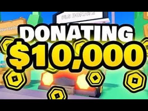 I DONATED 10K ROBUX TO RANDOM PLAYERS! - YouTube