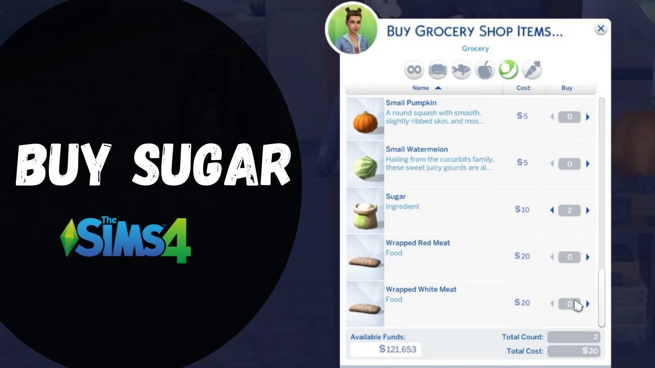 How to Buy Sugar - The Sims 4 - YouTube