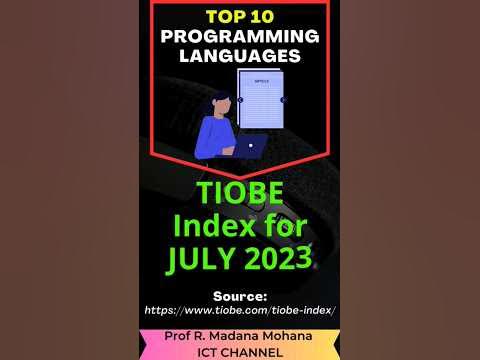 Top 10 Computer Programming Languages as per TIOBE Index-July 2023 #programminglanguages # ...