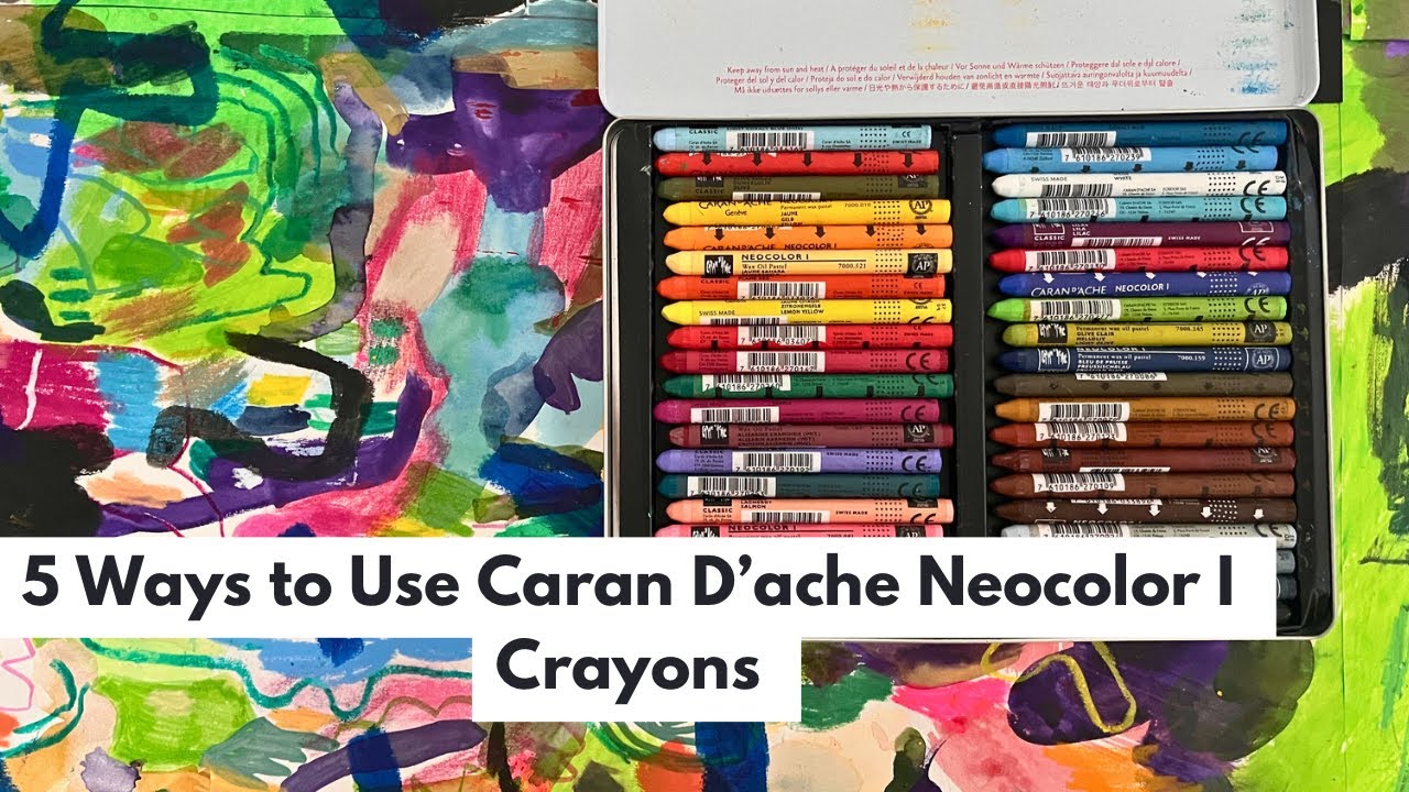 How I Use Caran D'ache Neocolor Crayons - A look in my sketchbooks ...