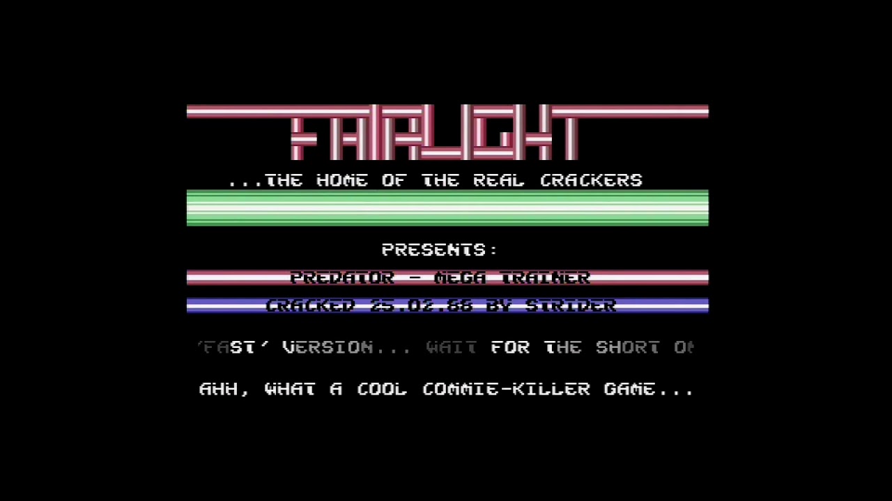 Fairlight [FLT] intro - Predator C64 - YouTube