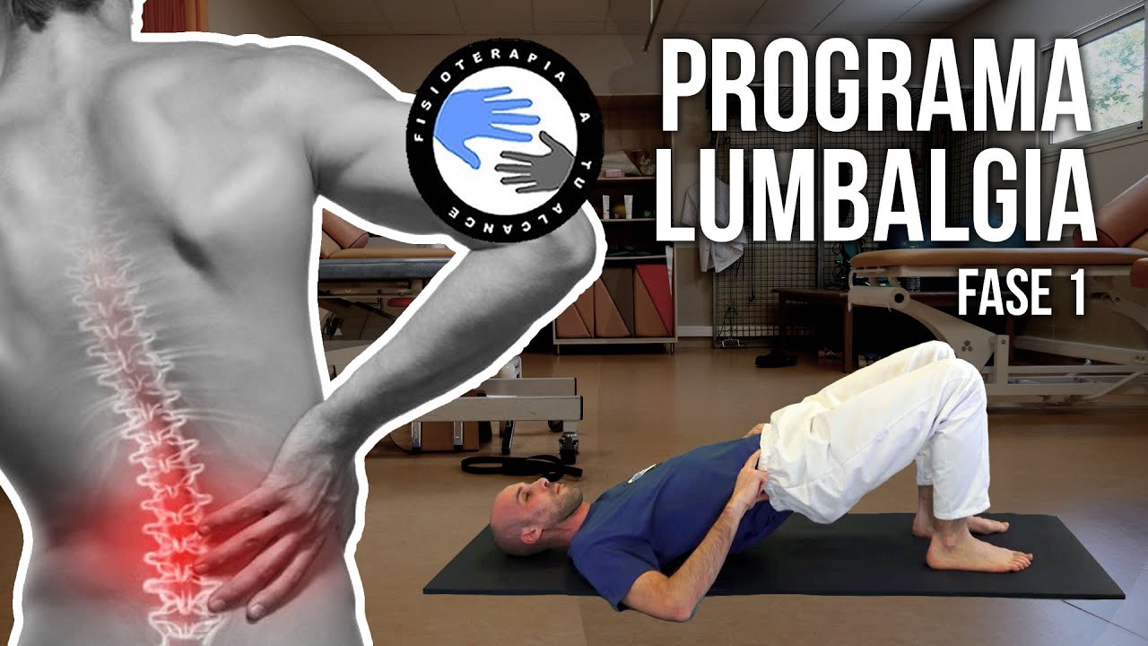 Programa de EJERCICIOS para la LUMBALGIA o dolor lumbar FASE 1 - YouTube